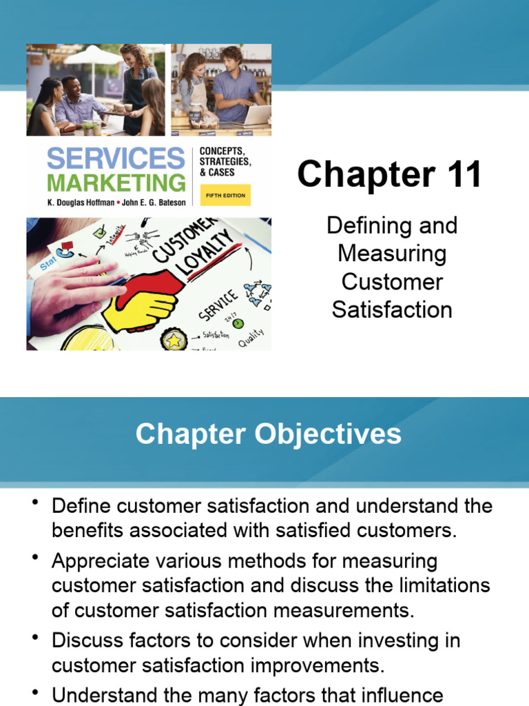 CHP 11. Defining & Measuring Customer Satisfaction | PDF | Customer Satisfaction | Business