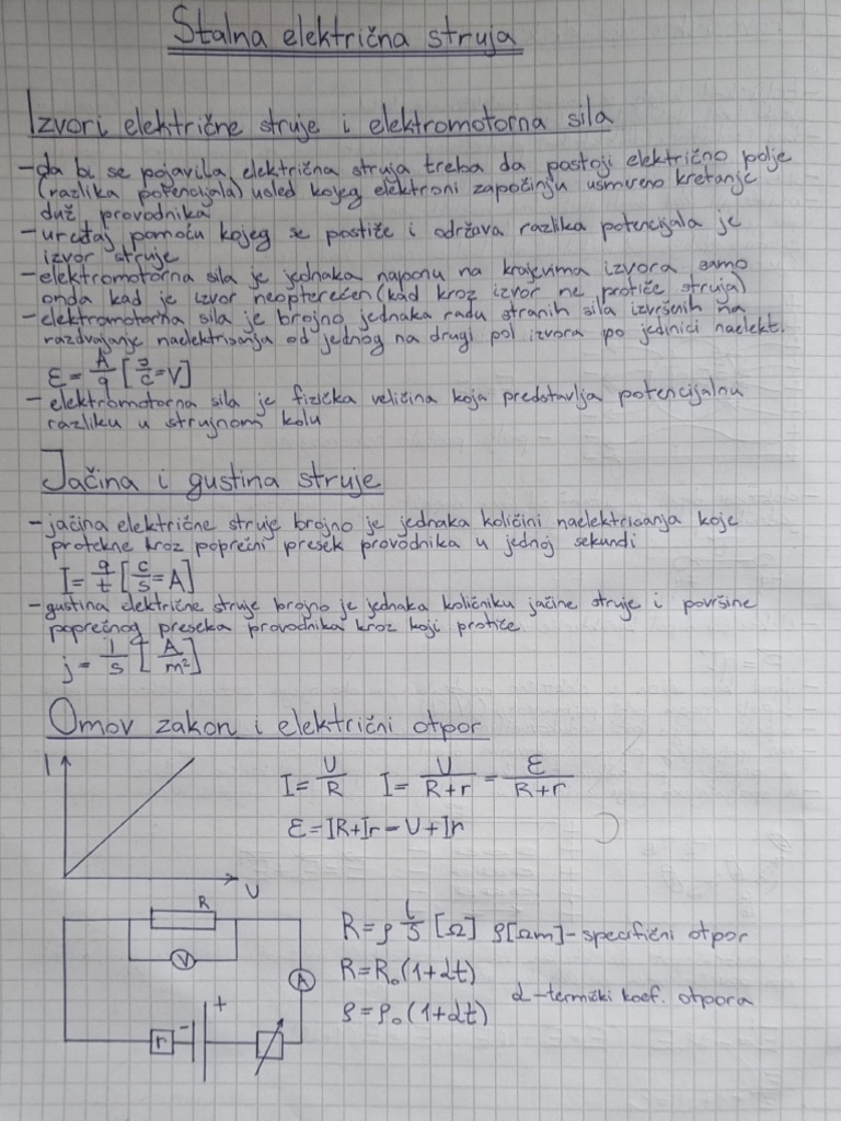 Stalna Elektricna Struja | PDF