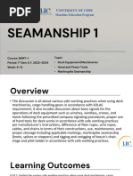 Seam 2 Week 3 The Fundamentals of Ship Stability Initial Stability ...