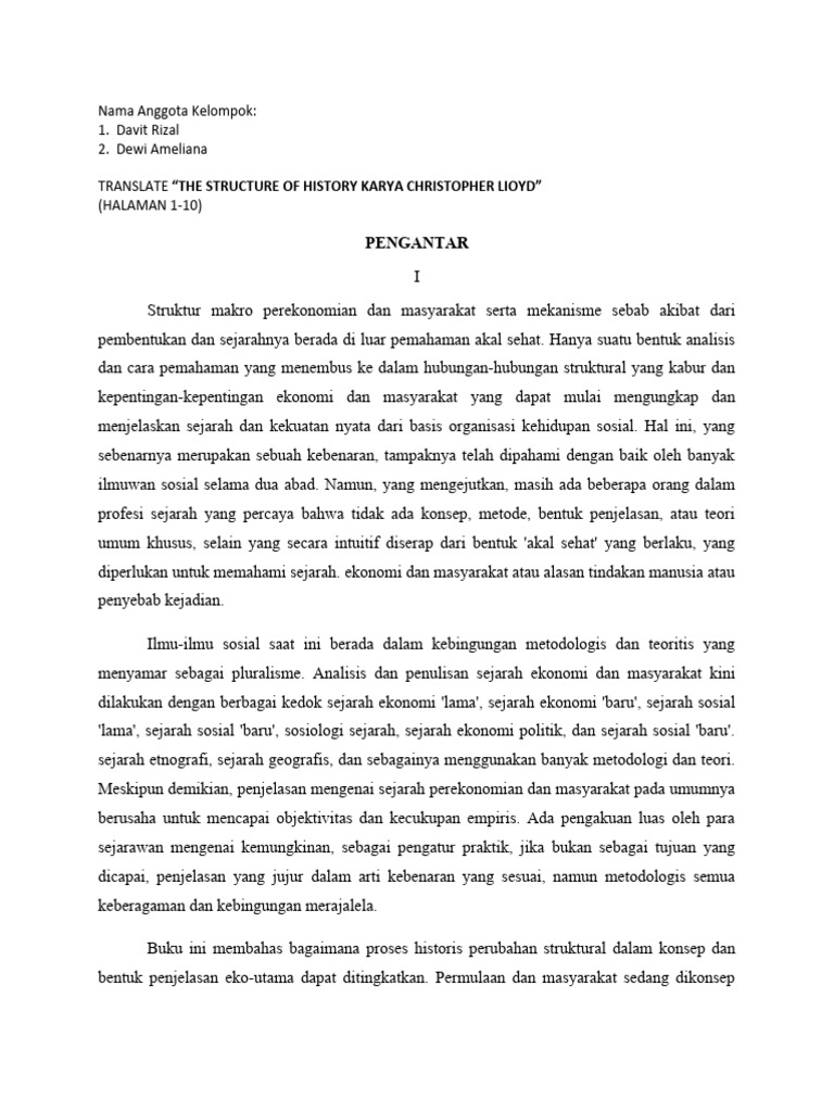 Kerkom Tms Translate The Structure of History | PDF | Ilmu Sosial ...