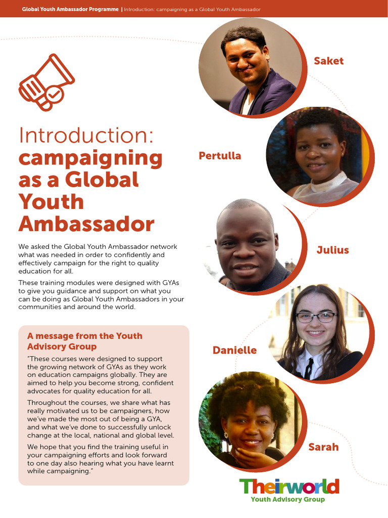 002 Global Youth Ambassador Programme Introduction - Campaigning As A ...