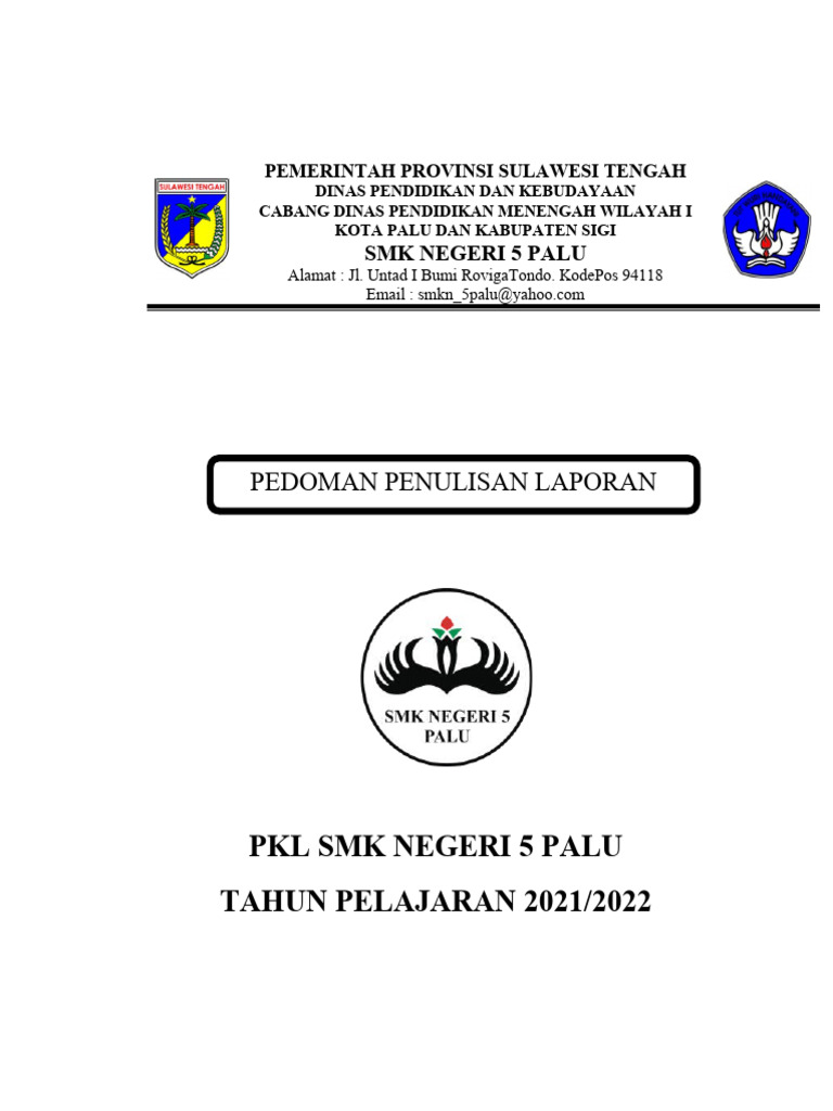 Panduan Pembuatan Laporan Pkl 21-22 | PDF