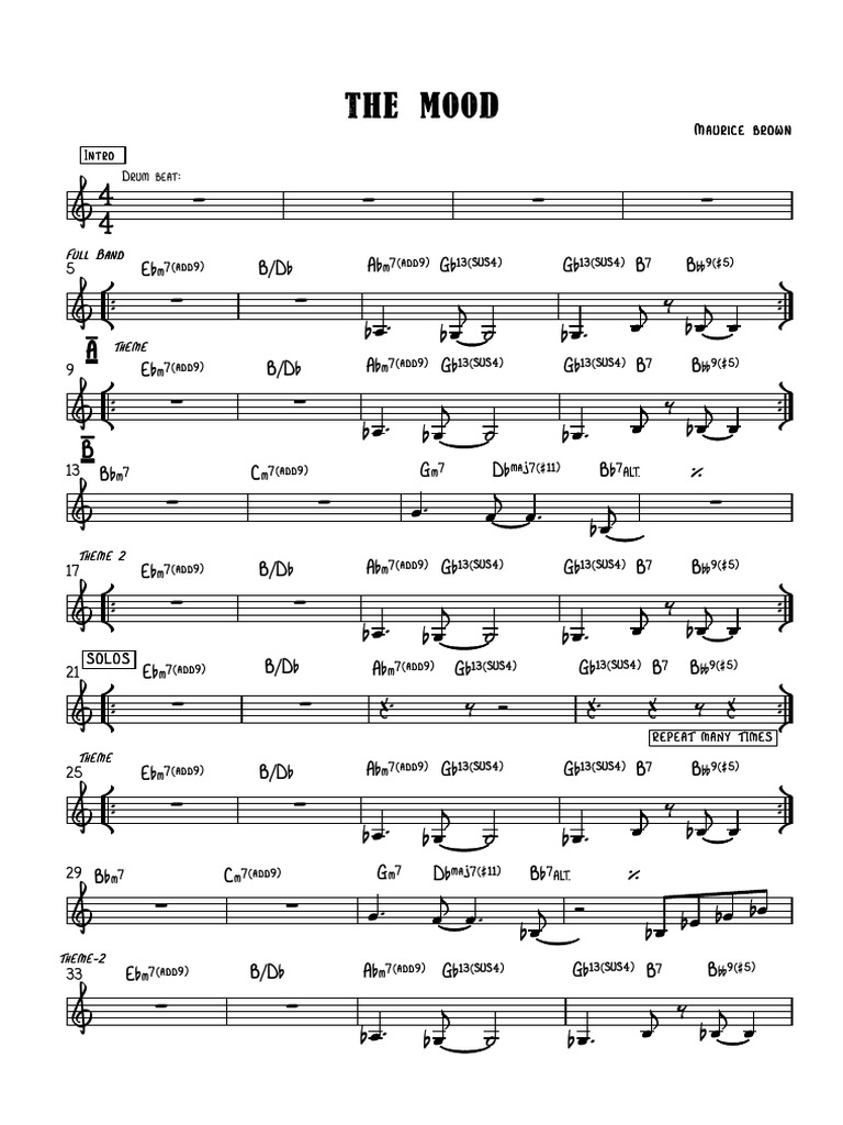 The Mood - Maurice Brown | PDF