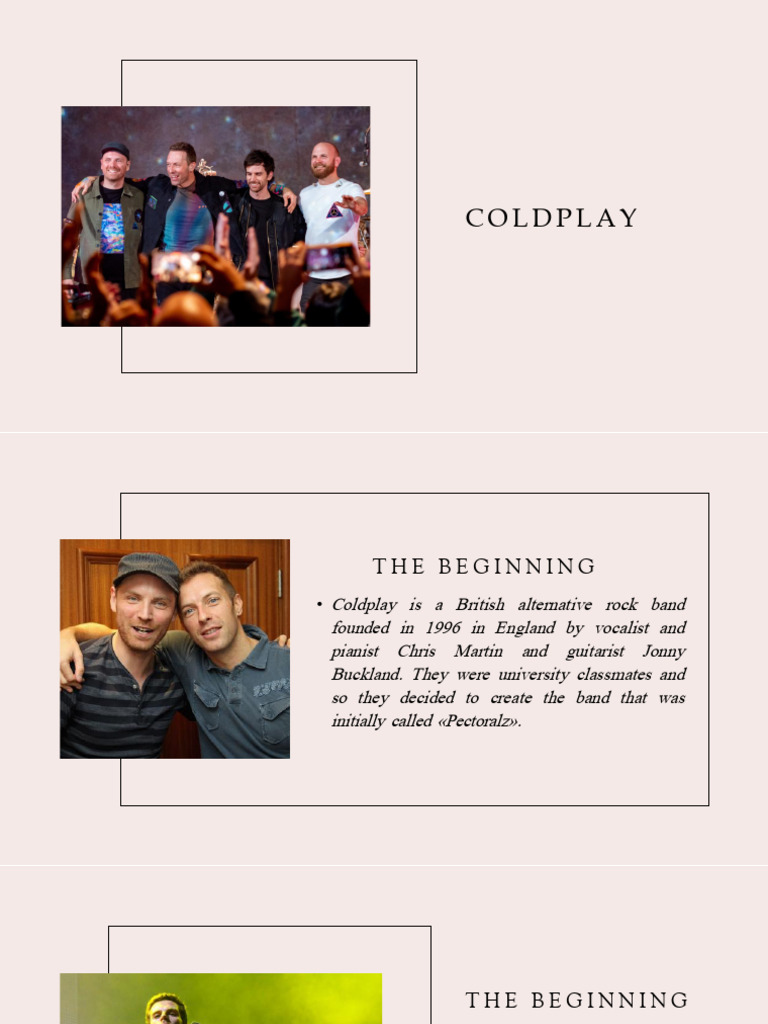 Coldplay: Origins and Popular Songs | PDF