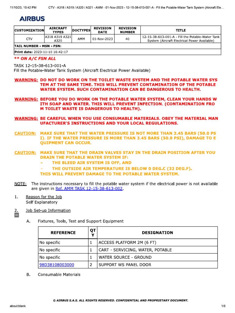 Ata 12 Servicing Portable Water | PDF