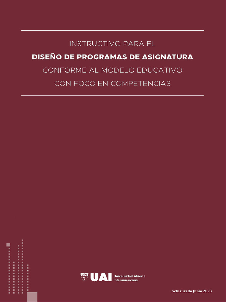 INSTRUCTIVO PARA EL DISEÑO DE PROGRAMAS_jun2023 (1) | PDF | Evaluación | Aprendizaje