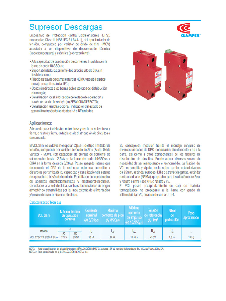 Portector de Descarga | PDF