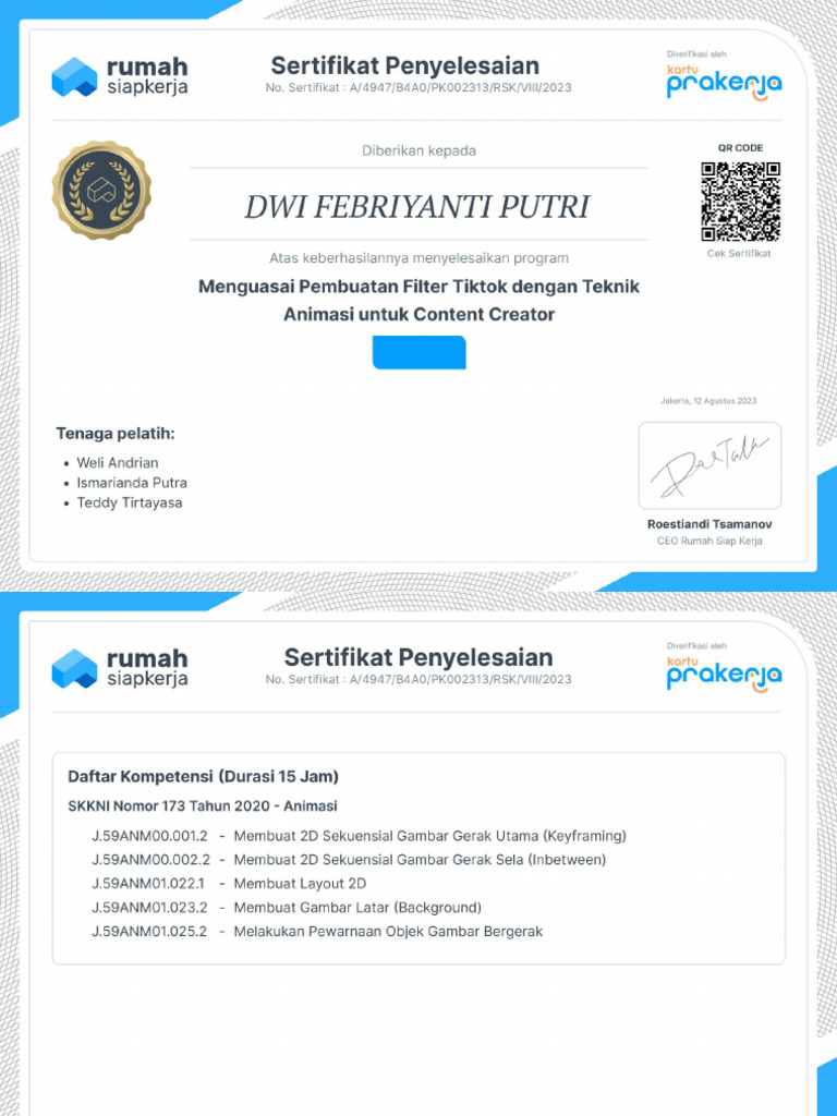 Sertifikat RSK | PDF