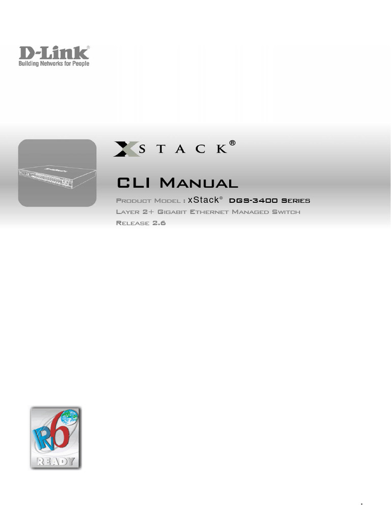 DGS 3400 Series CLI Manual 2 6 EN UK 2 | PDF | Command Line Interface | Ip Address