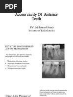 Access Opening | PDF | Dental Anatomy | Dentistry Branches