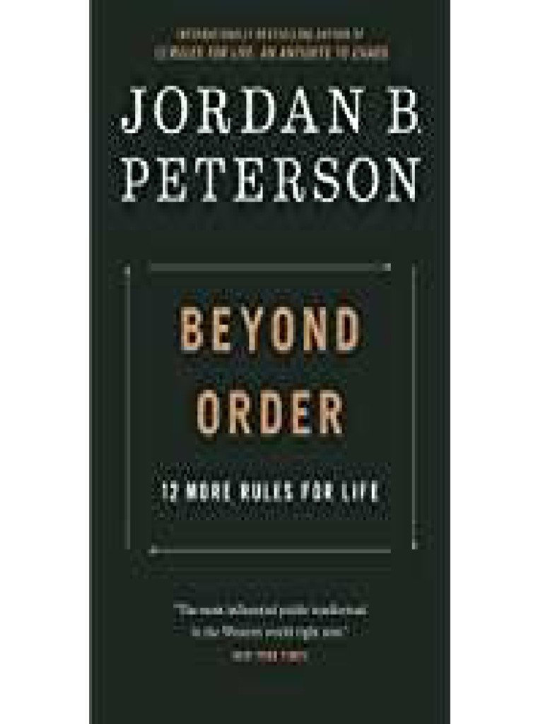 Beyond Order 12 More Rules For Life | PDF