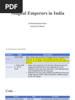 Mughal Emperors Family Tree Chart | PDF | Emperor | Monarchy