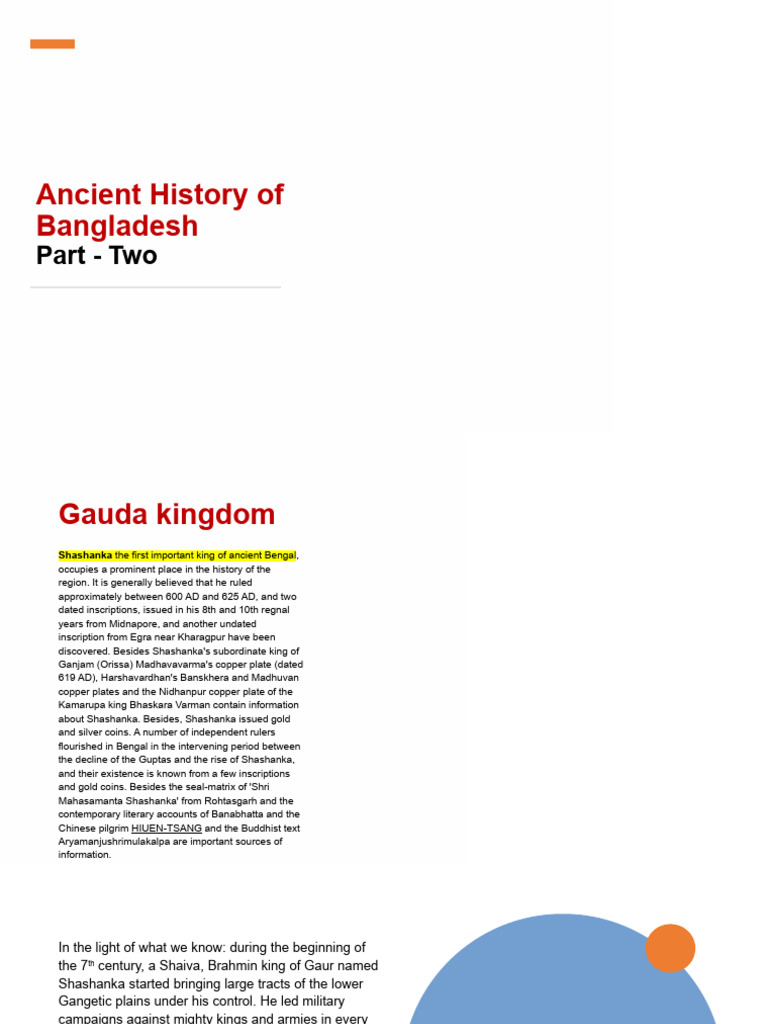 2.ancient History of Bangladesh Second | PDF | Bengal