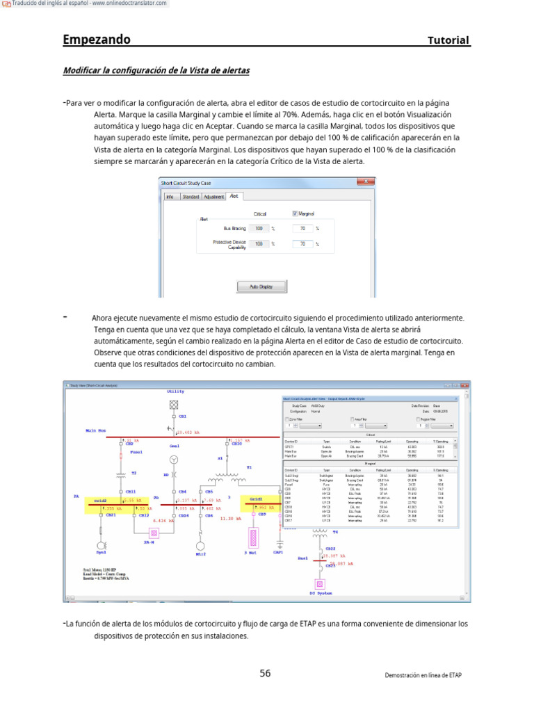 Etap Gettingstarted Demo (060-100) .En - Es | PDF | Relé | Ventana ...
