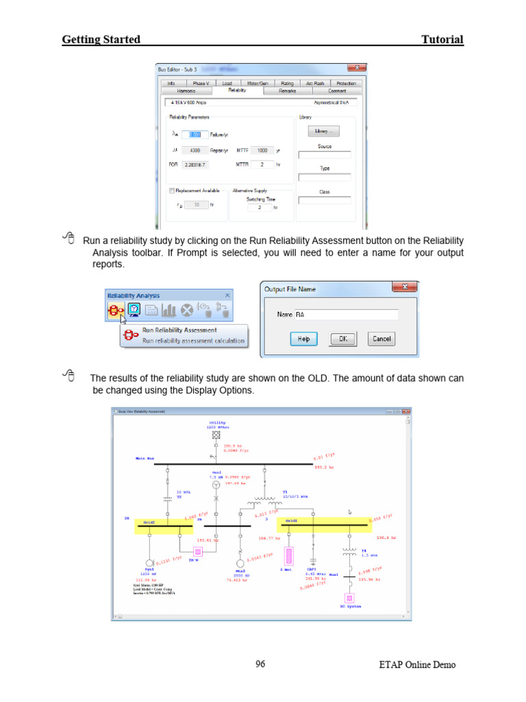 ETAP Online Demo: Reliability & Load Flow | PDF | Reliability ...