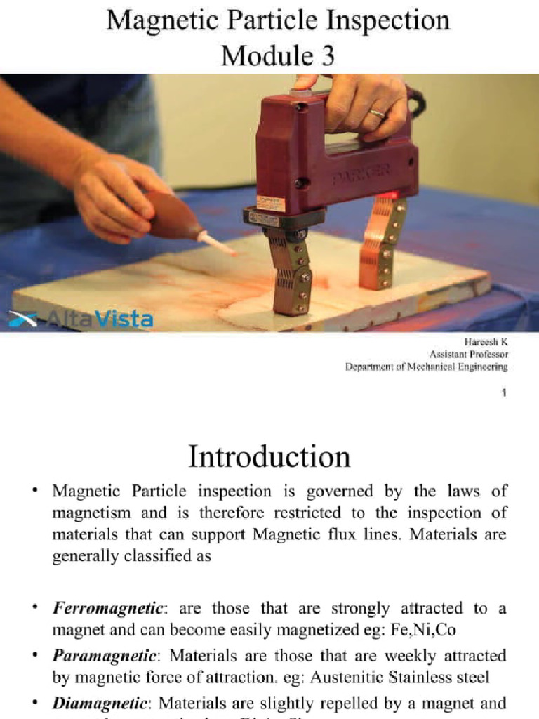 Magnetic Particle Testing | PDF
