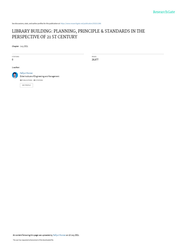 Library Building Book Chapter 2 | PDF | Libraries | Window