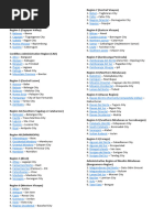 List of Philippine Provinces and Their Capital by Region | PDF ...