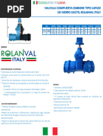 Valvula Compuerta Bridada | PDF | Ingeniería mecánica | Unión