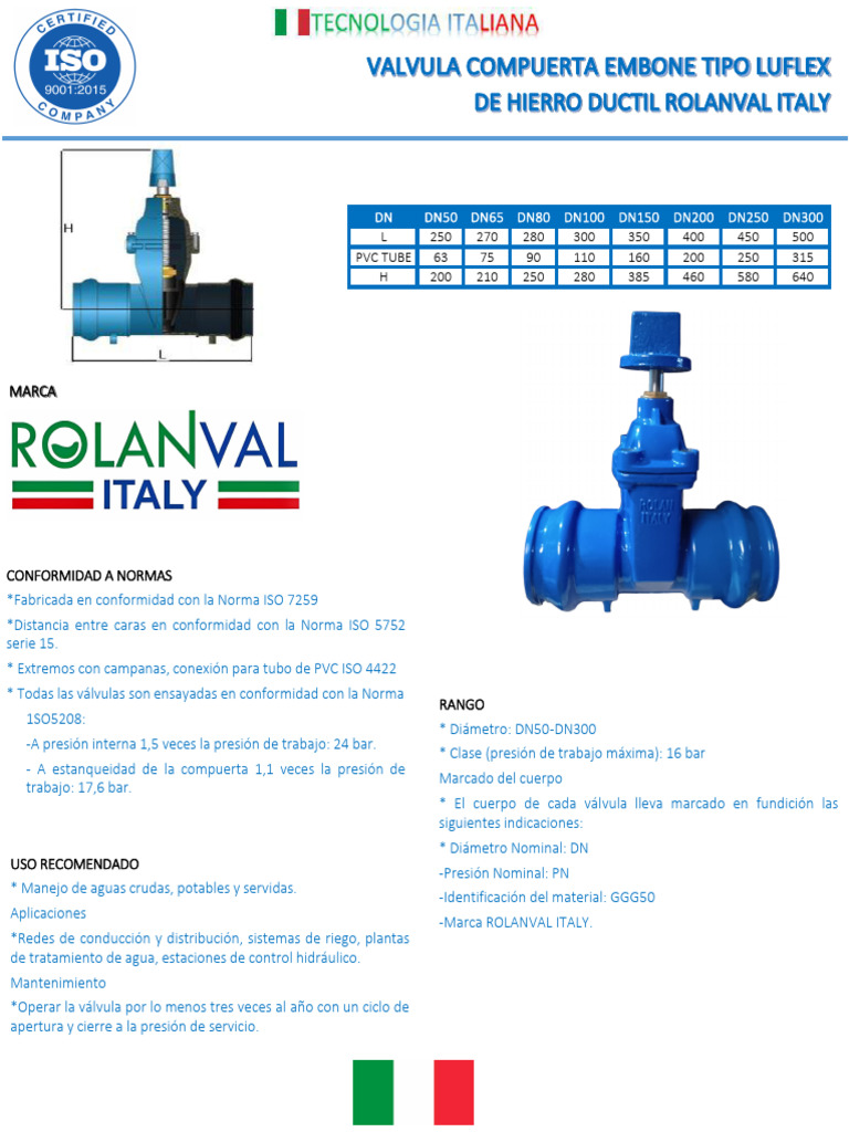Valvula Compuerta Embone Tipo Luflex | PDF | Cobre | Corrosión Valvula Compuerta Embone Tipo Luflex | PDF | Cobre | Corrosión