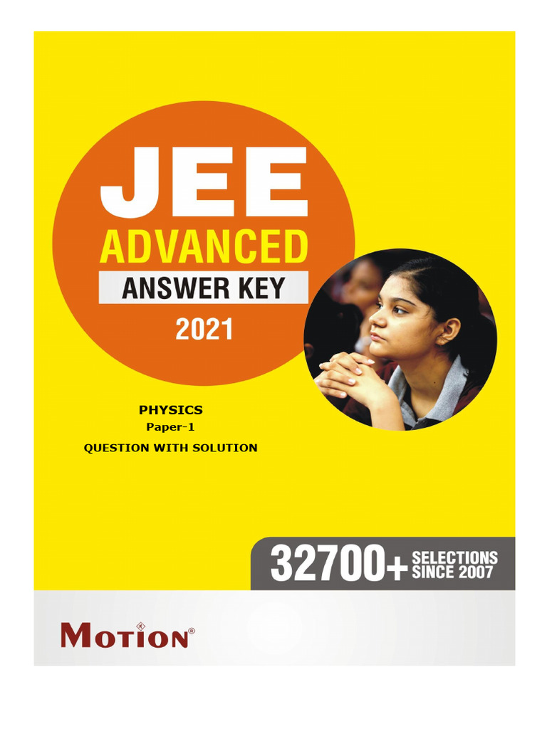 Phy 2021 p1 Solutions | PDF | Physical Sciences | Metrology