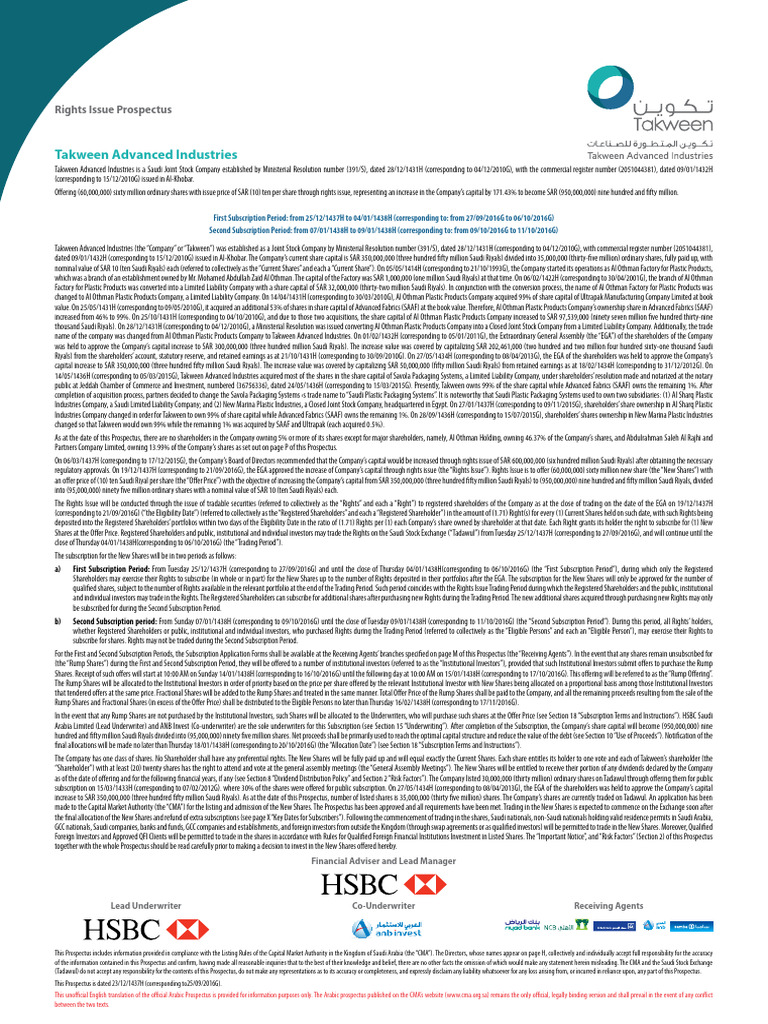 Takween - Main EN | PDF | Riyadh | Private Sector