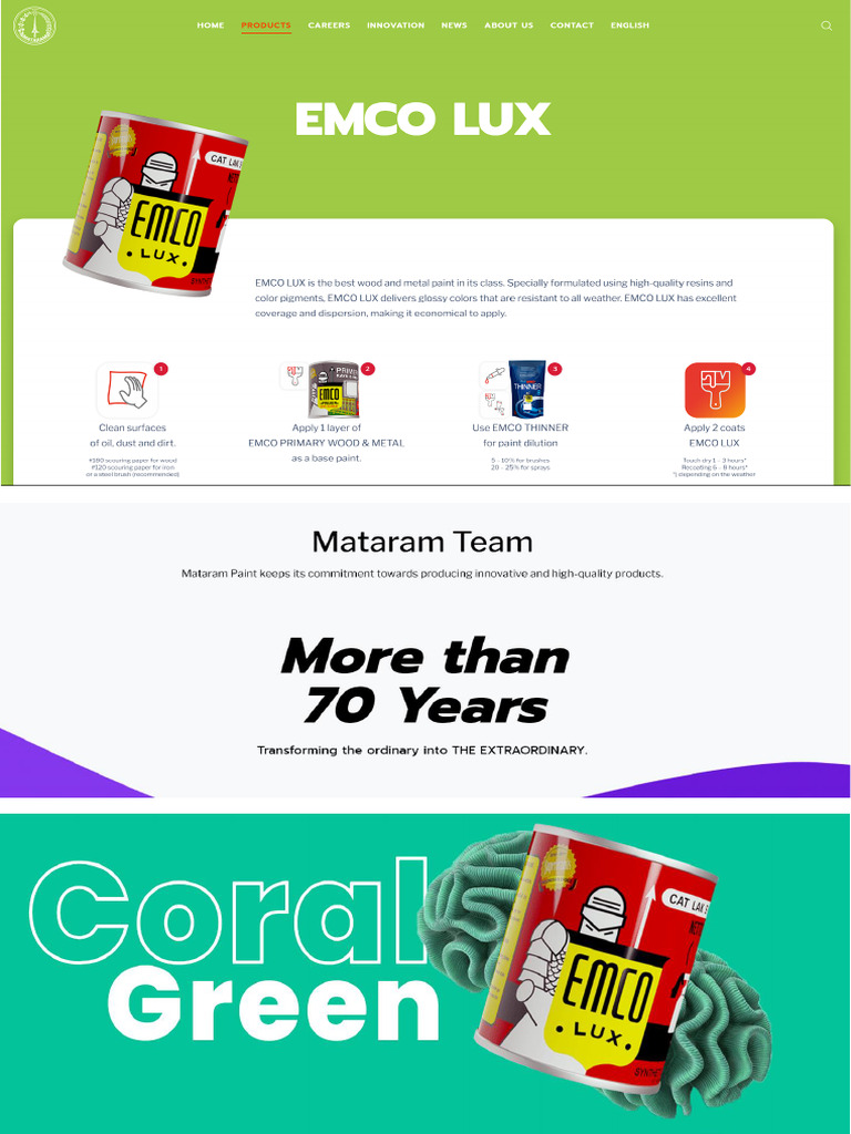 Katalog Cat Emco Primer Kayu dan Besi | PDF