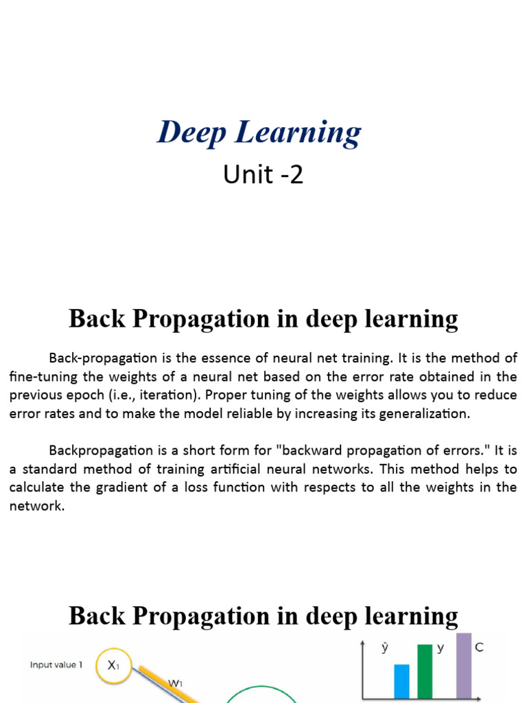Deep Learning Unit 2 | Download Free PDF | Artificial Neural Network | Algorithms