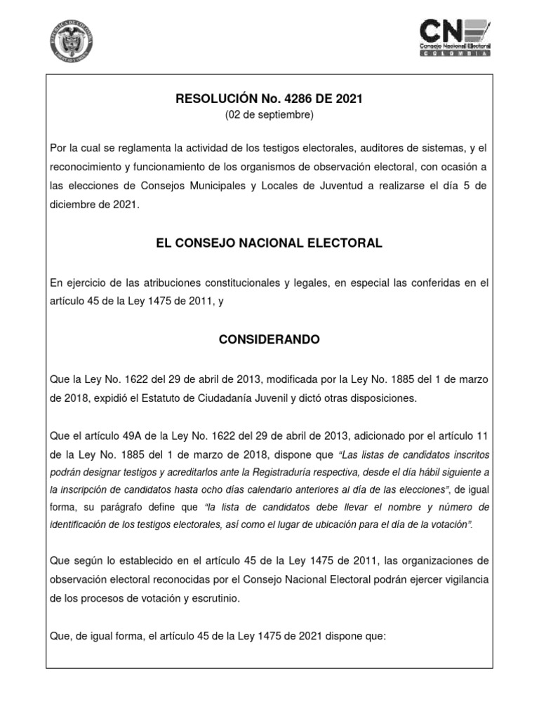 Res 4286 02 09 2021 Testigos Auditores Organismos Observacin ... Res 4286 02 09 2021 Testigos Auditores Organismos Observacin ...