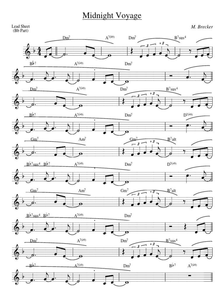 Michael Brecker - Midnight Voyage BB | PDF