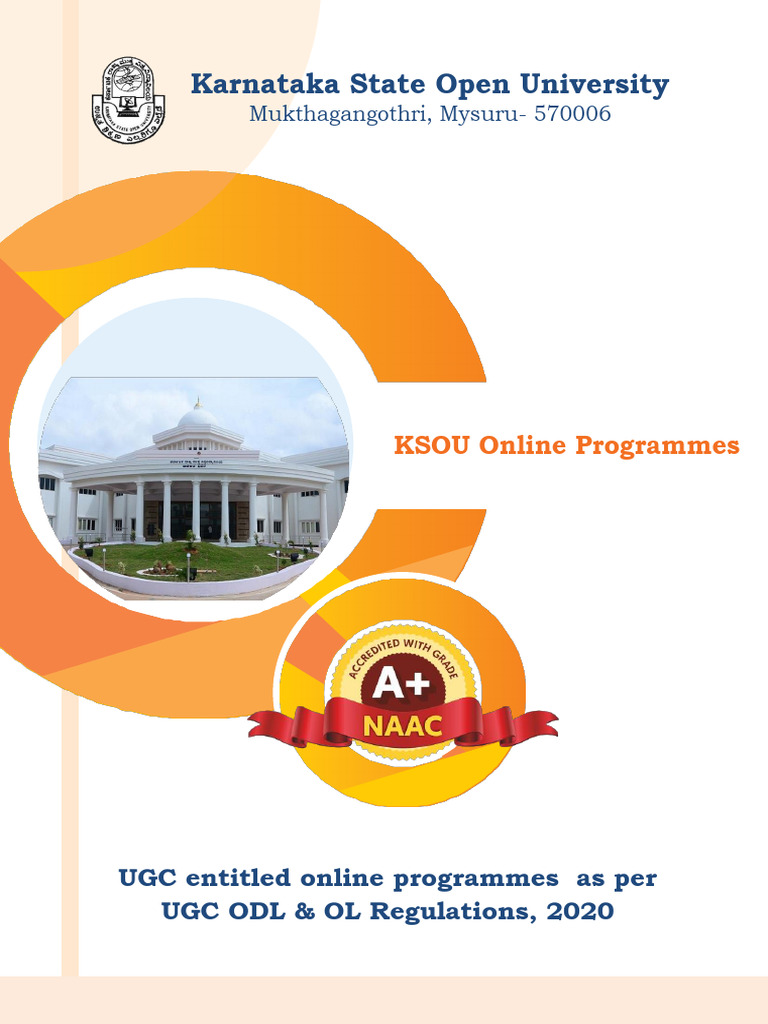 KSOU Online Courses Overview 2025-26 | PDF | Academic Degree ...