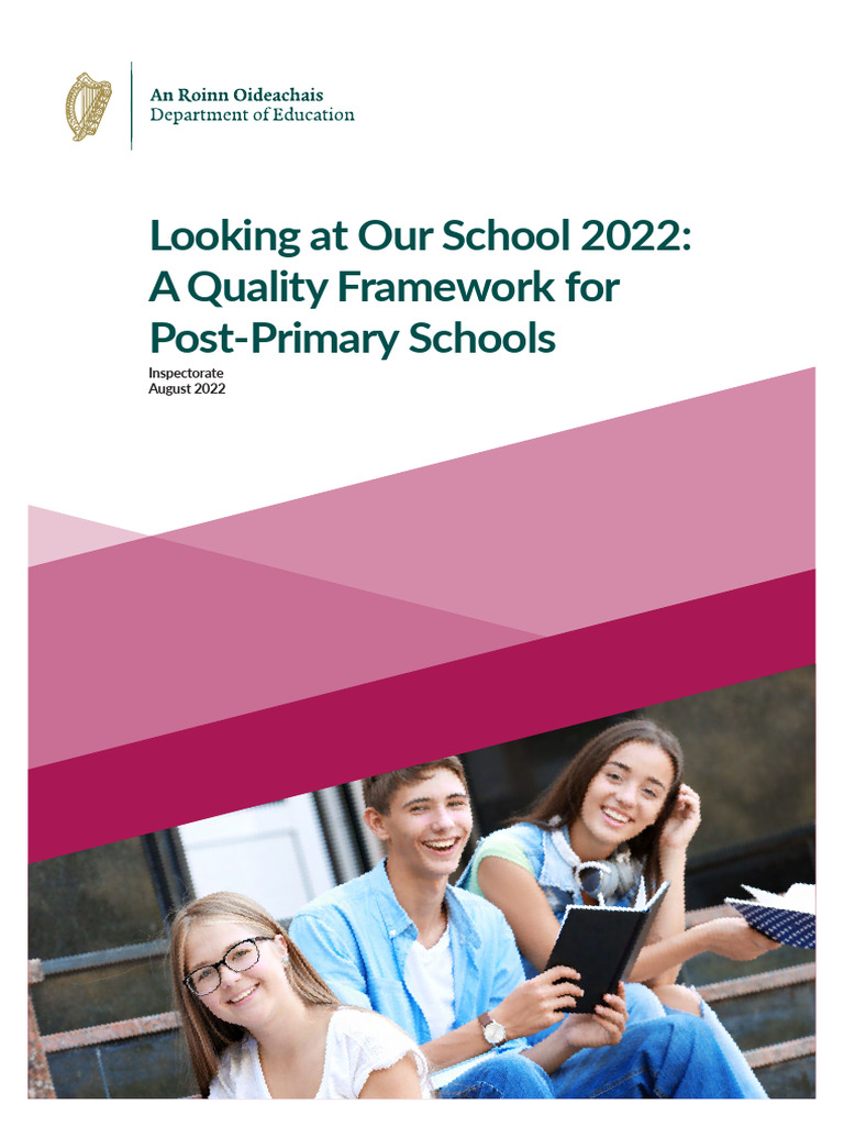 Quality Framework for Post-Primary Schools | PDF | Teachers | Learning