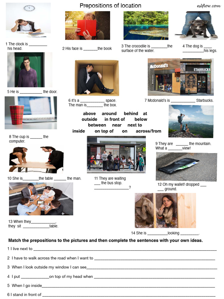 Prepositions of Location 2021 13 | PDF