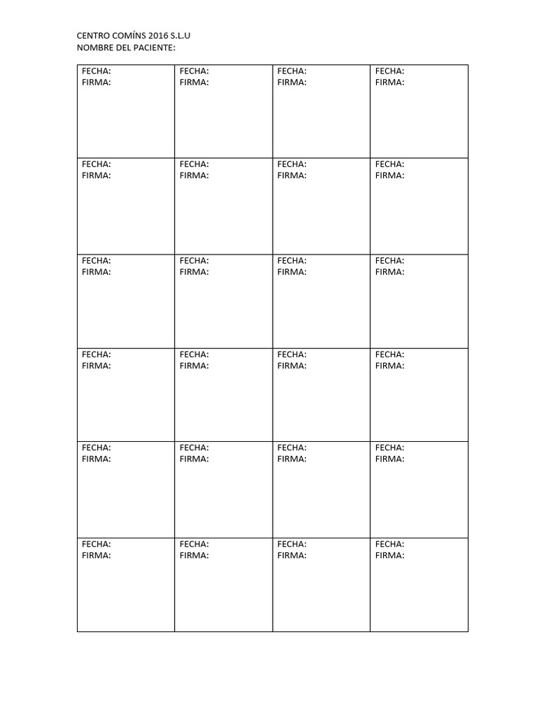 Hoja de Firmas Asistencia | PDF