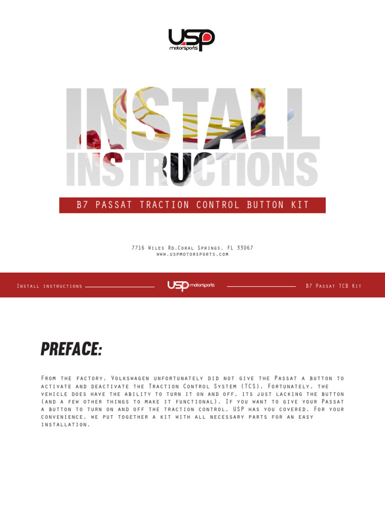 Passat TC Install Instructions | PDF | Electrical Connector | Equipment