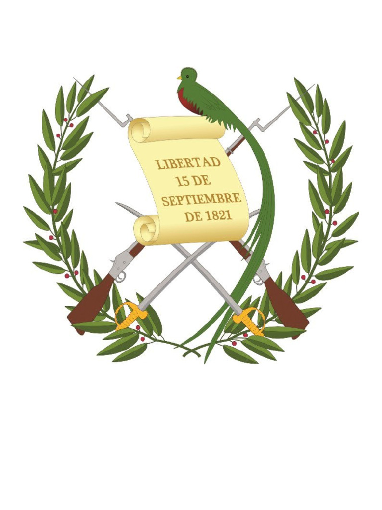 Simbolos Patrios Guatemala Tamaño Carta | PDF