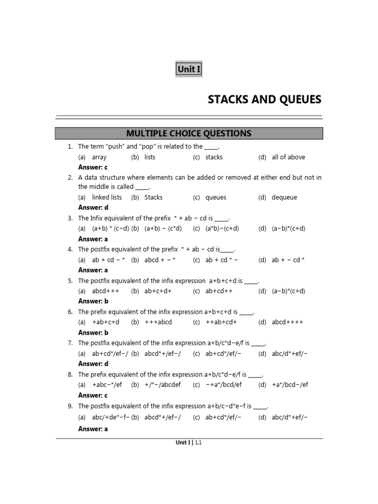Data Structure... 1 To 5 Units | PDF | Pointer (Computer Programming) | Queue (Abstract Data Type)