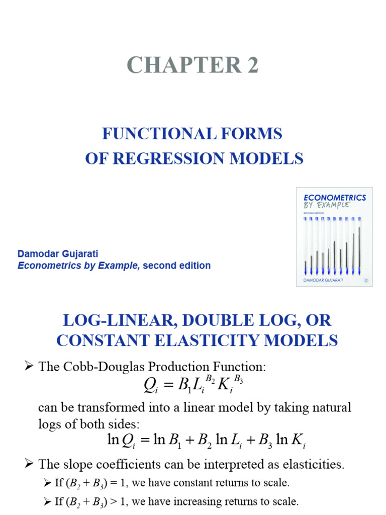 Functional Forms of Regression | PDF | Linear Regression | Teaching Mathematics
