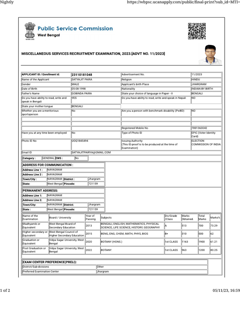 PSC Miscellaneous | PDF