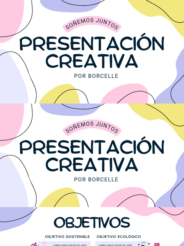 Presentación Proyecto Trabajo Doodle Orgánico Multicolor | PDF