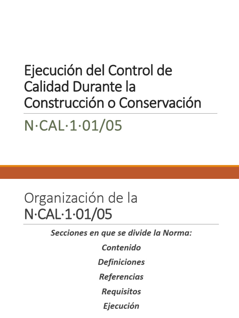 Control de Calidad en Construcción | PDF