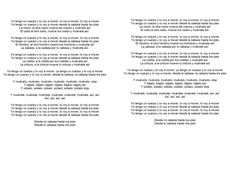 Yo Tengo Un Cuerpo y Lo Voy A Mover | PDF