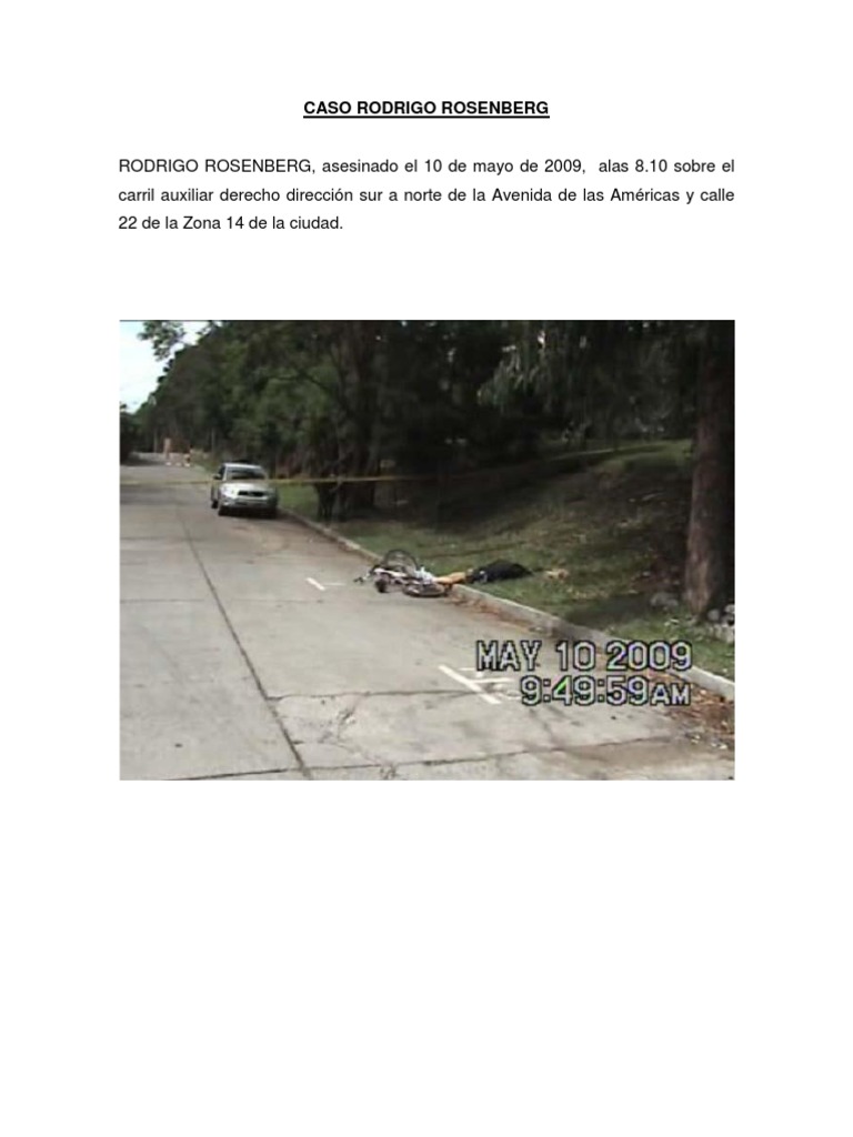 To Caso Rodrigo Rosenberg | PDF | Violencia