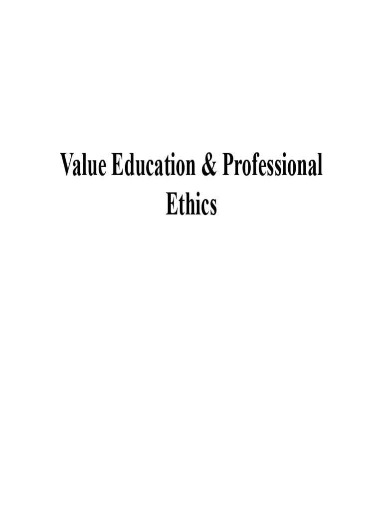 Value Education & Professional Ethics Maresha Mani | PDF | Experiment ... Value Education & Professional Ethics Maresha Mani | PDF | Experiment ...
