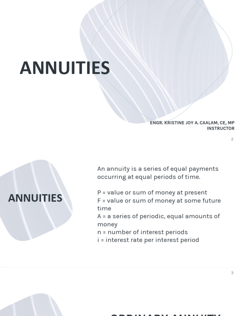 Chapter-4 Annuity | PDF | Interest | Financial Services
