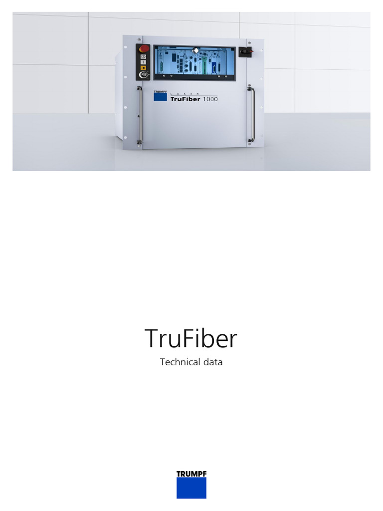 TRUMPF Technical Data Sheet TruFiber | PDF | Laser | Glass Applications