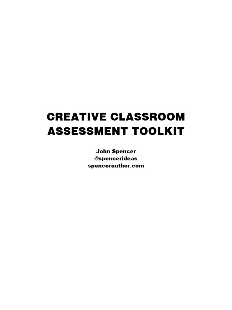 Creative Classroom Assessment ToolKit | PDF | Educational Assessment ...