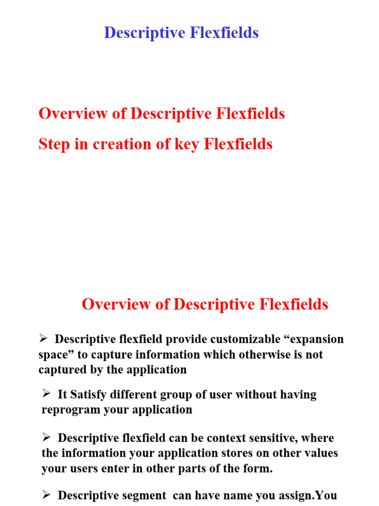 DFF Flexfields | PDF | Computer Architecture | Data