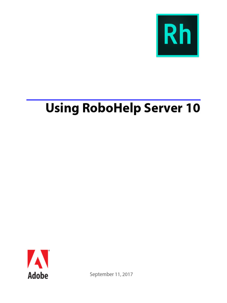 Manual robohelp-server-10_en | PDF | Networking | Internet & Web