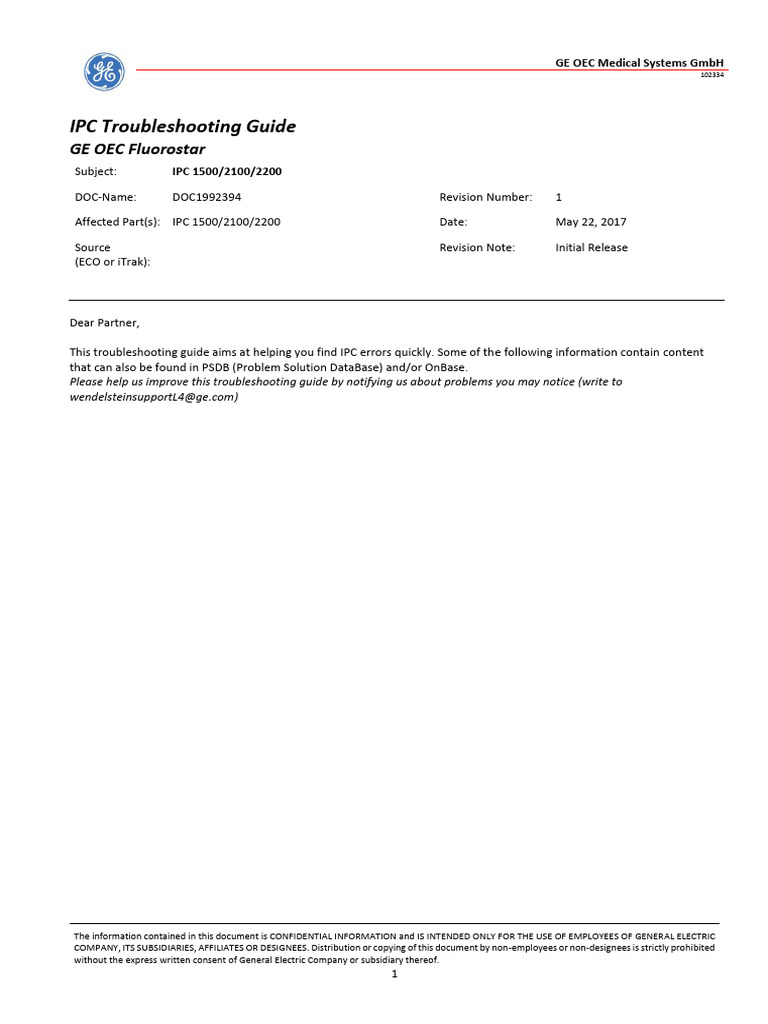 IPC Fluorostar | PDF | Hard Disk Drive | General Electric